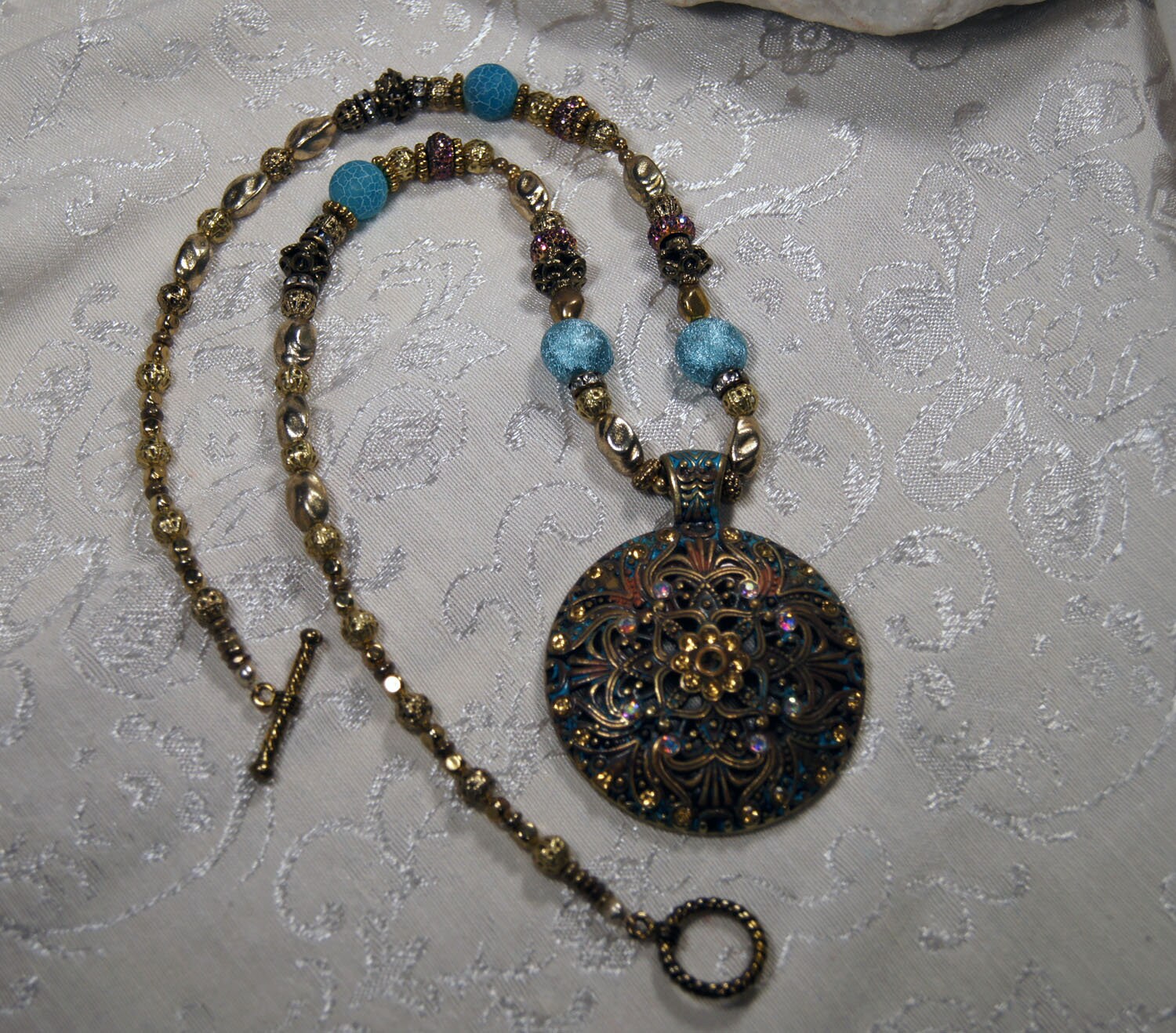 GYPSY QUEEN Pendant Necklace & Earrings Set - Etsy
