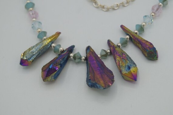 JAGGED SKYLINE Natural Quartz 5 Piece Quartz with Crystals | Etsy