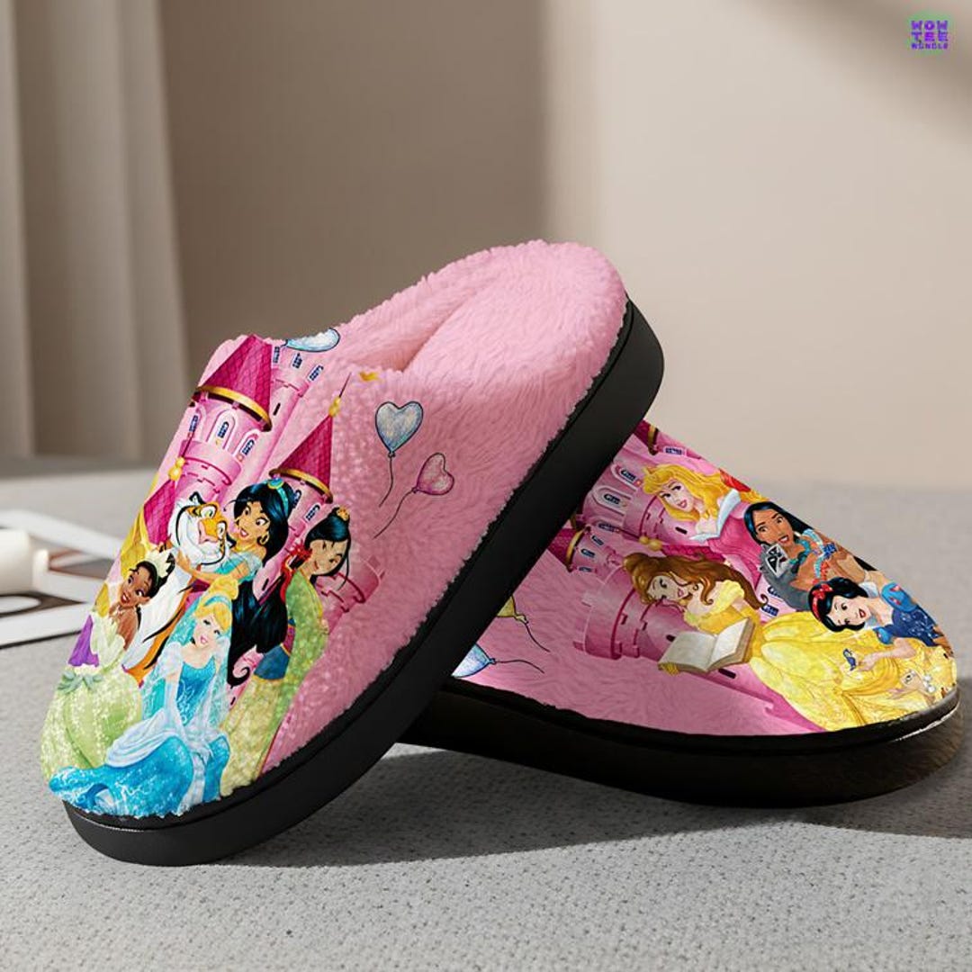 Disneyland Princess Slipper, Watercolor Magic Castle Princess Slipper ...