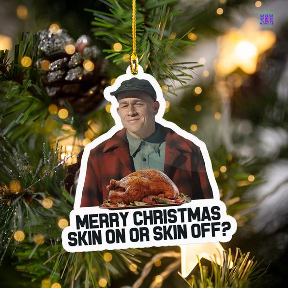 Charlie Hunnam Acrylic Ornament, Ed Gein Merry Christmas Skin on or ...