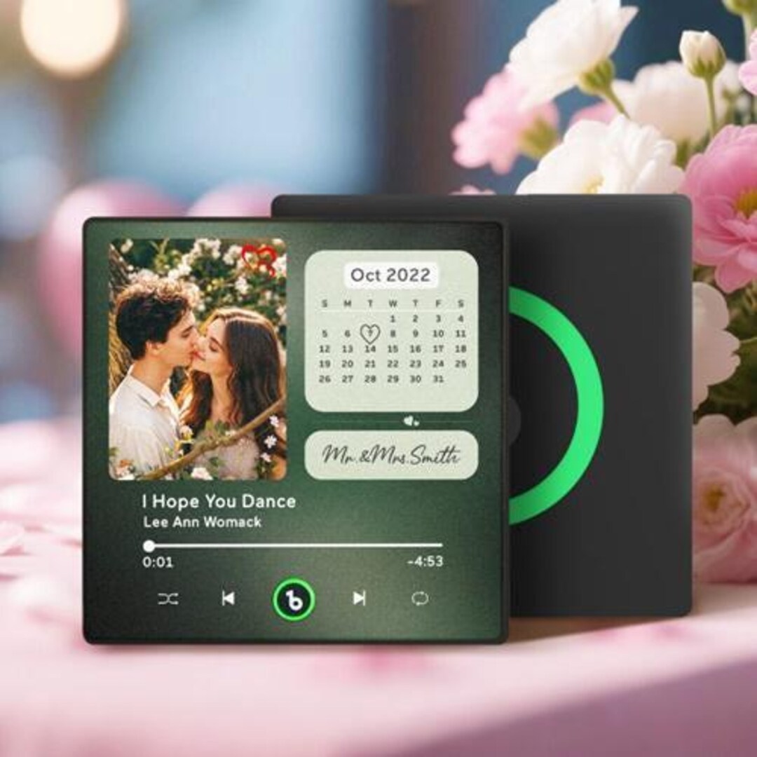 Personalized Music Fridge Magnet, Custom Photo and Song Album Music ...