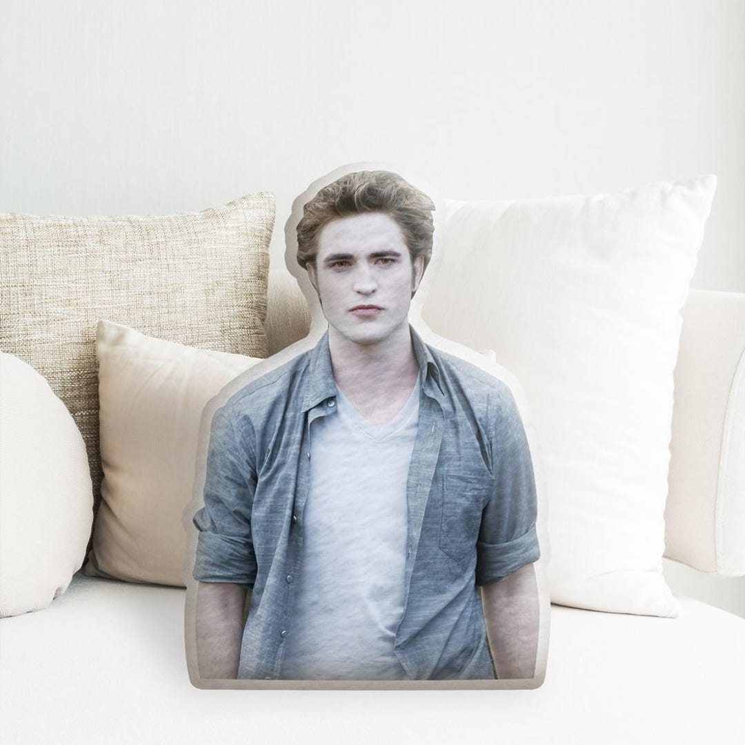 Edward Cullen Face Pillow, Twilight Plush Pillow, Vampire Celebrity ...