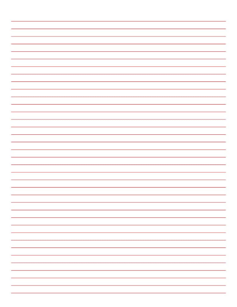 Rainbow Lined Writing Paper Printable PDF - Etsy