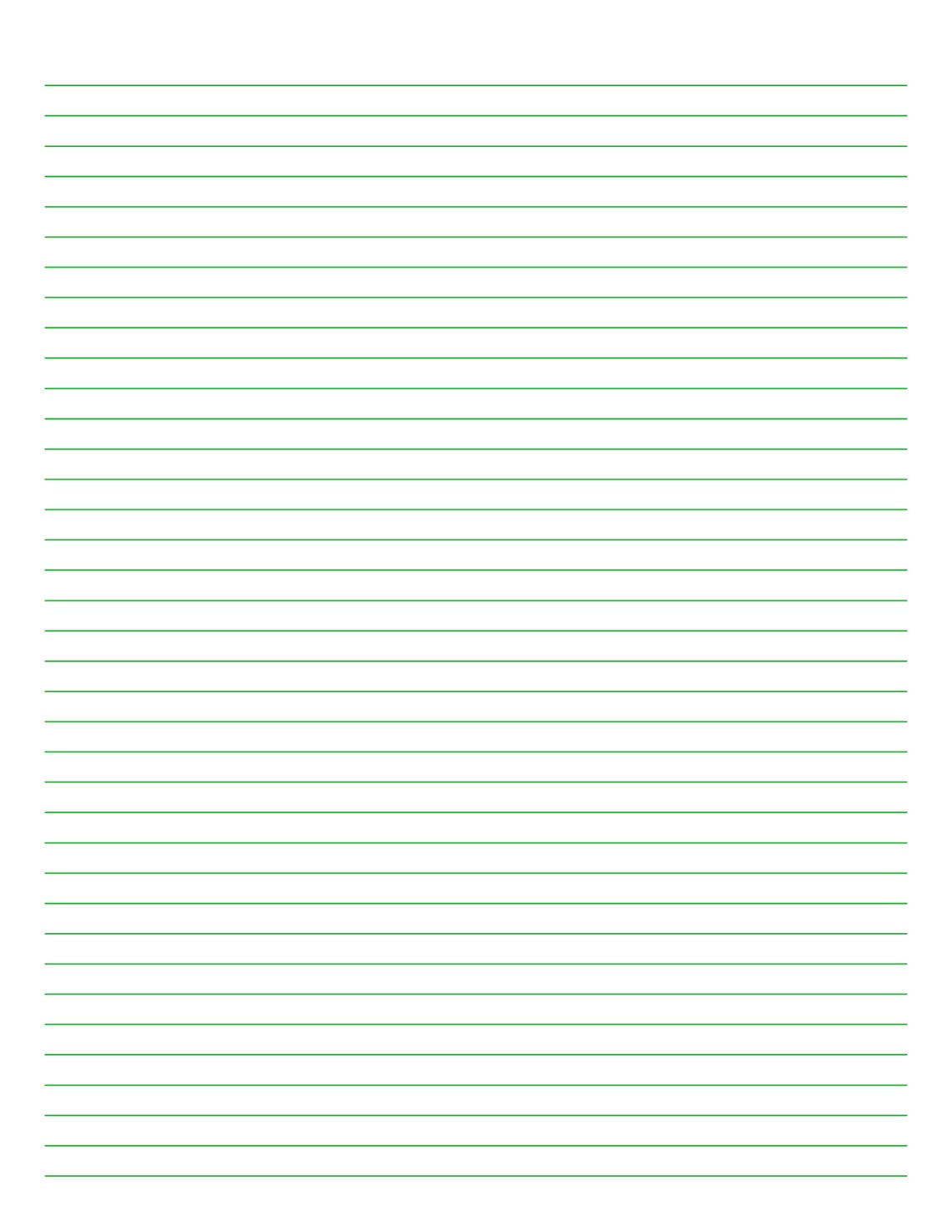 Rainbow Lined Writing Paper Printable PDF - Etsy