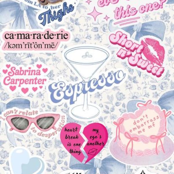 Sabrina Carpenter Stickers - Etsy