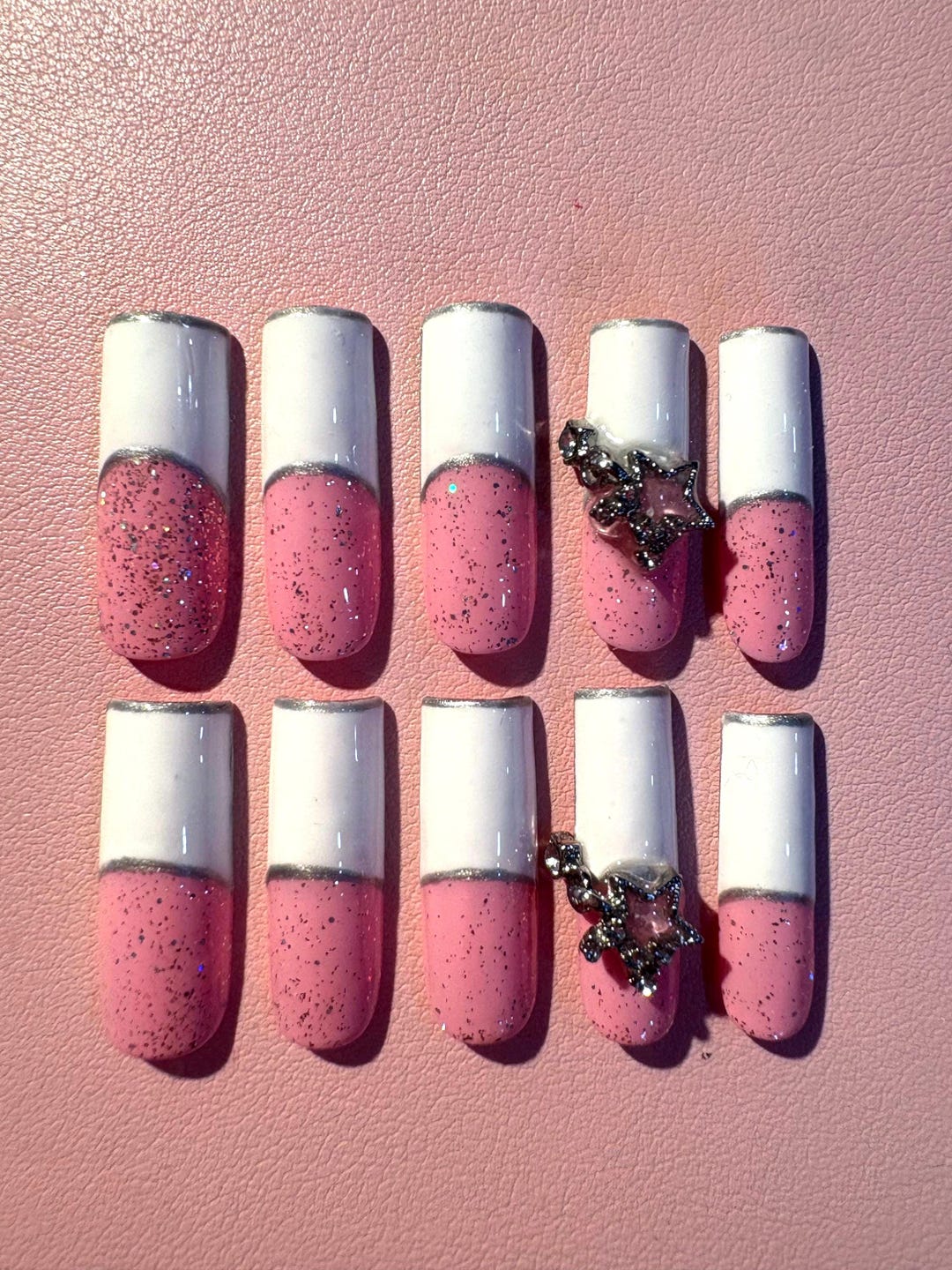 Y2k Frenchies Press on Nails - Etsy