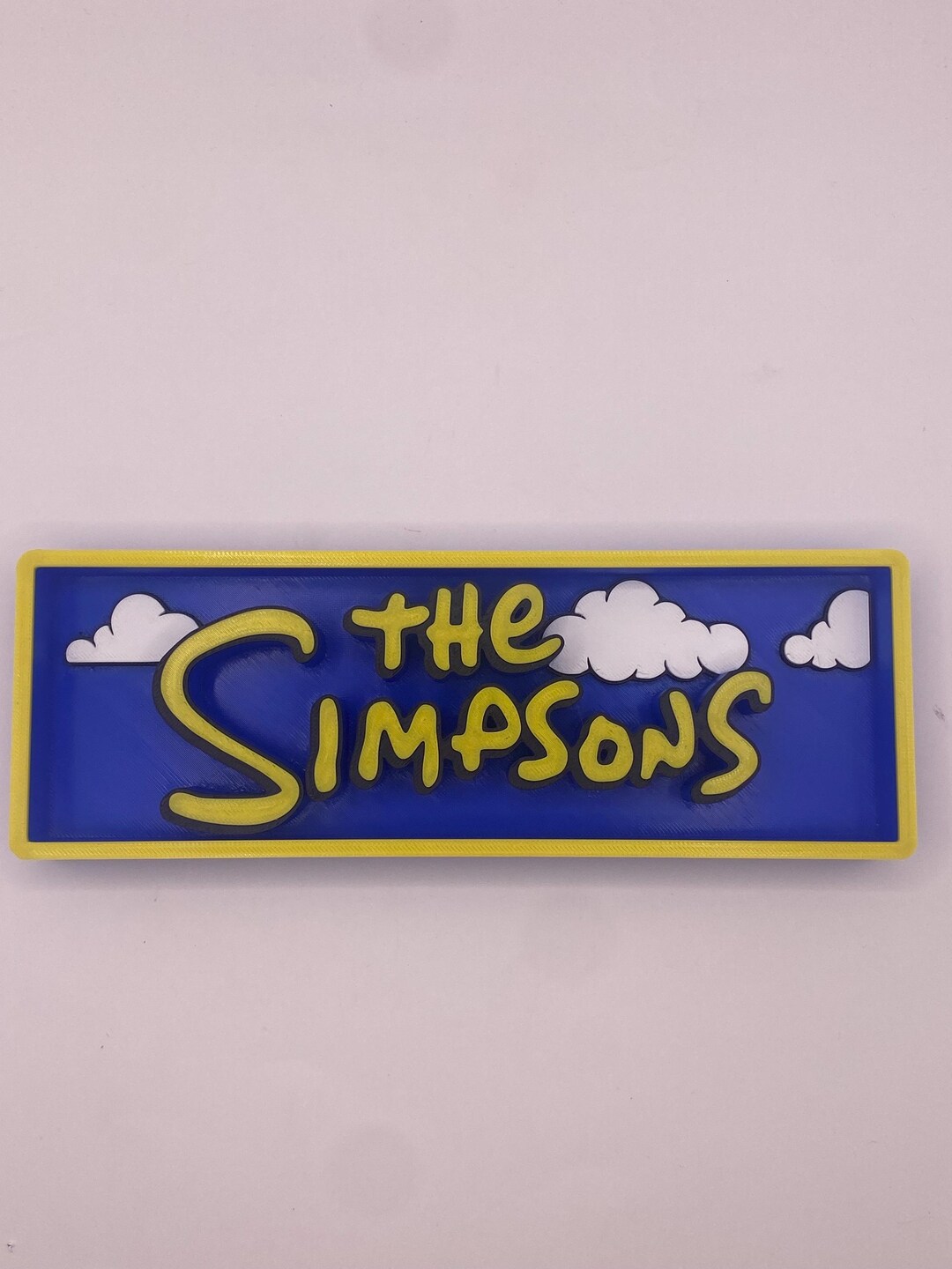 The Simpsons 3D Printed Plaque Sign – Cartoon TV Display Decor - Etsy ...