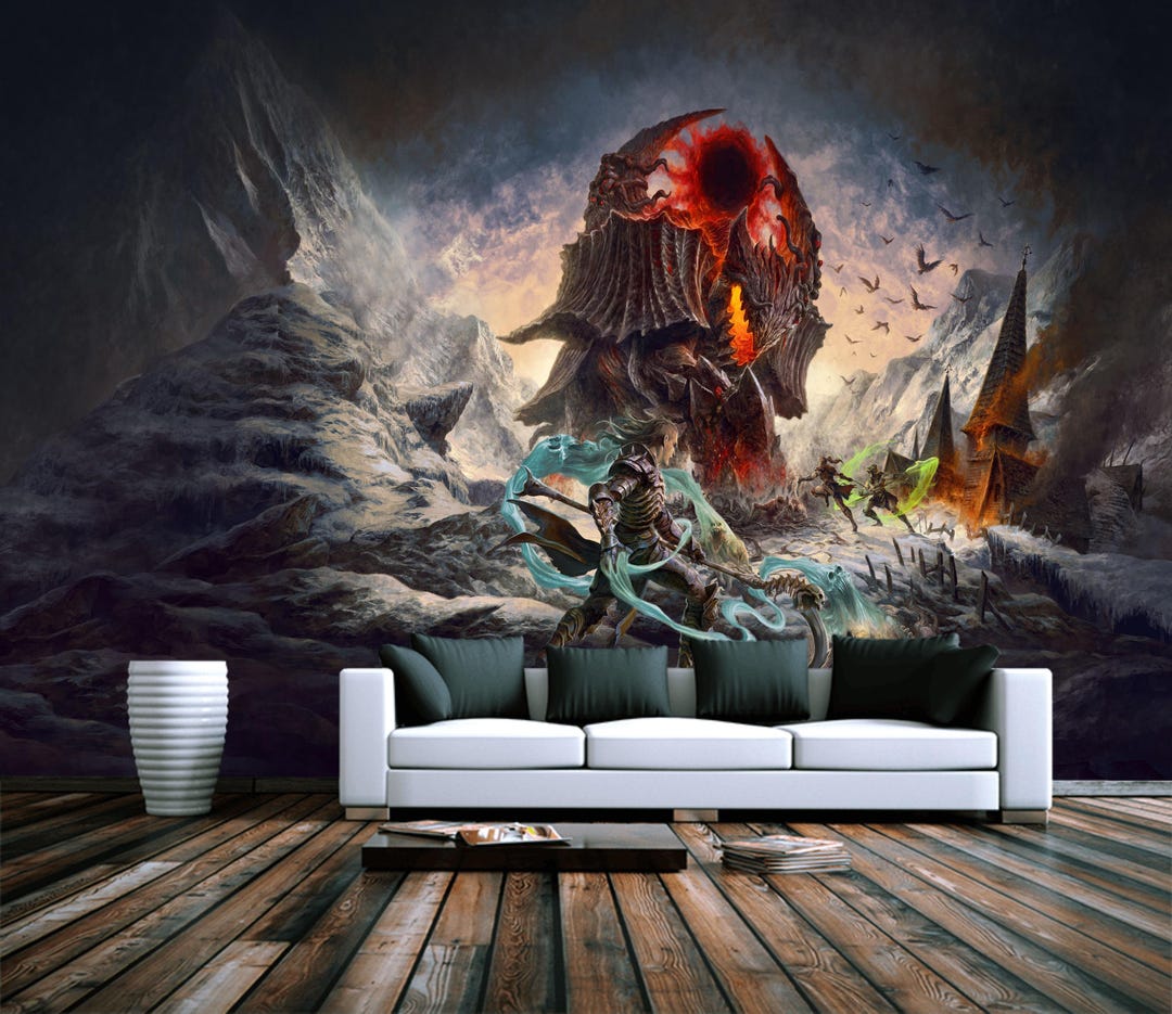 Barbarian Diablo Wallpaper: Boys Room Decor, Custom Size - Etsy