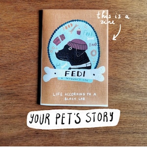 Personalized Pet Story Zine - Custom Dog or Cat Portrait, Memory Book ...