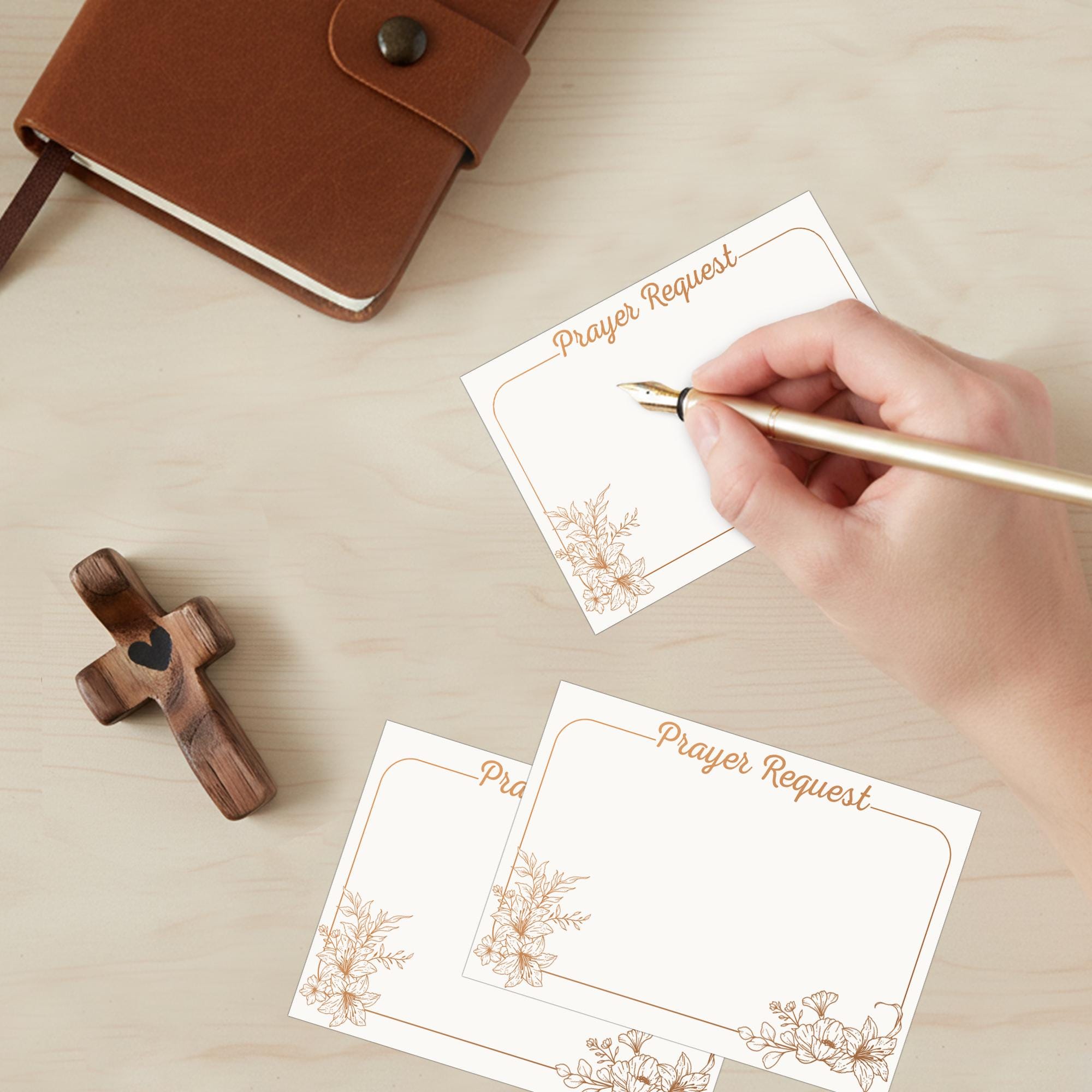 Personalized Prayer Box – Wooden Cross & 100 Prayer Cards, Christian ...