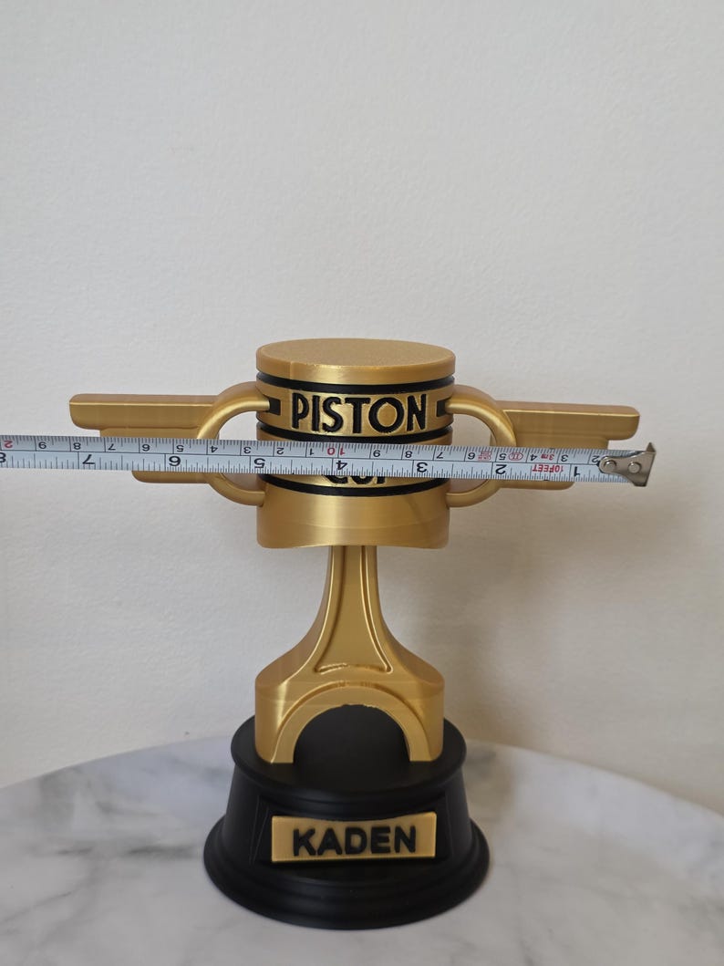 Personalized Disney Cars Piston Cup Trophy: Customised Decorative 3D ...