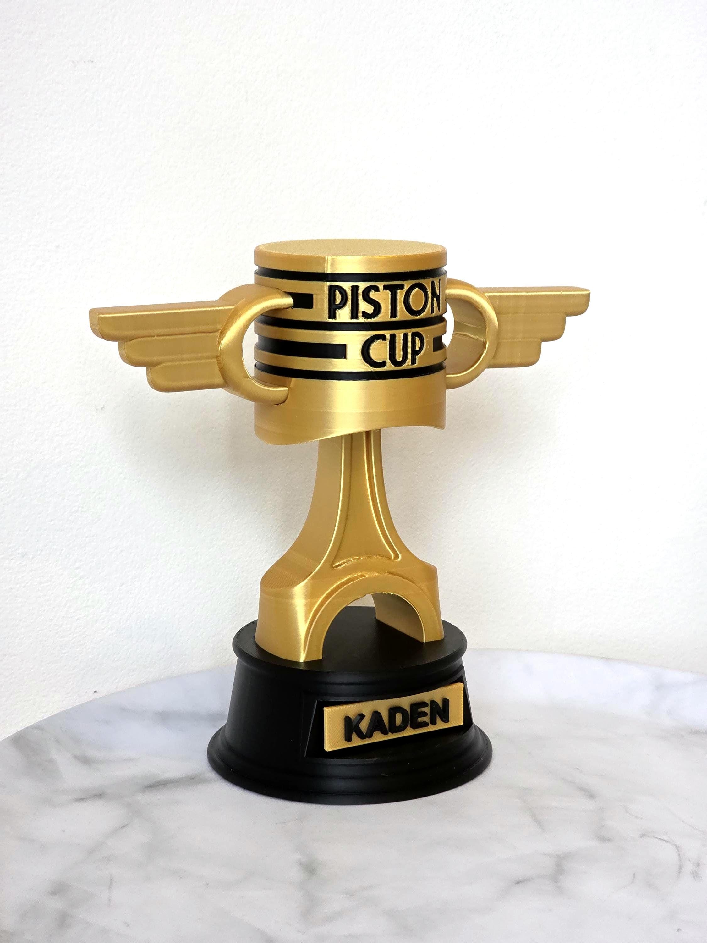 Personalized Disney Cars Piston Cup Trophy: Customised Decorative 3D ...