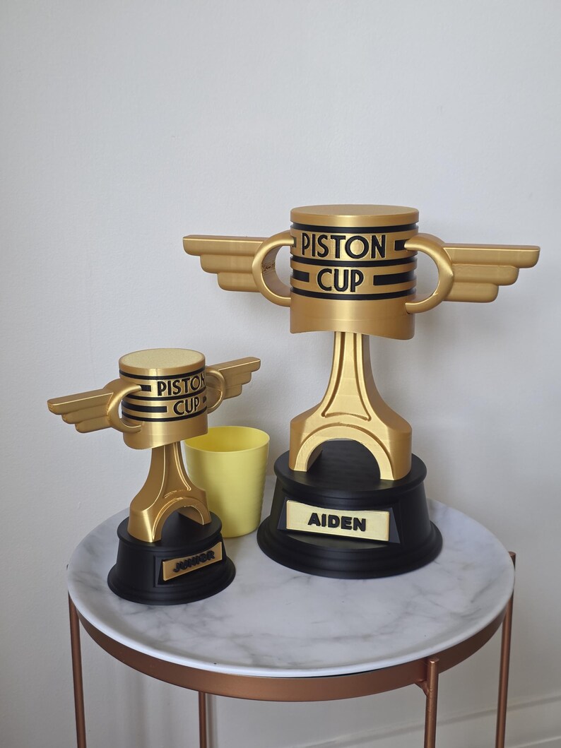 Personalized Disney Cars Piston Cup Trophy: Customised Decorative 3D ...