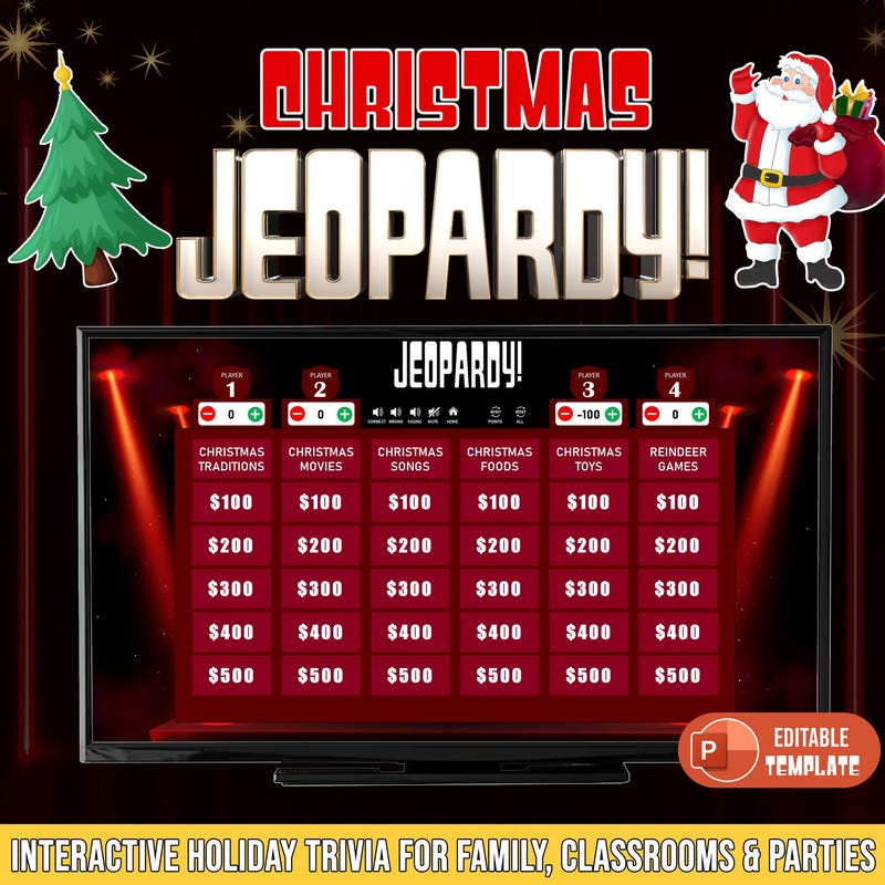 Christmas Jeopardy Ppt - Etsy