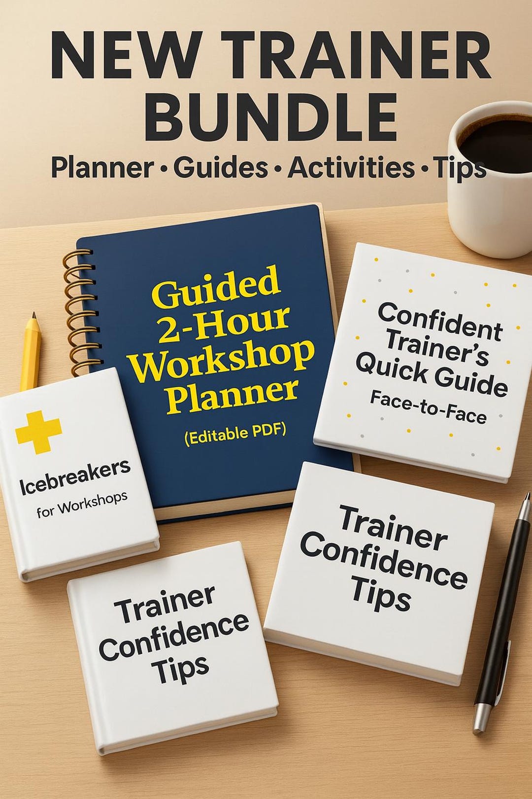 Trainer Bundle: Workshop Planner, Icebreakers, Quick Guide (editable ...