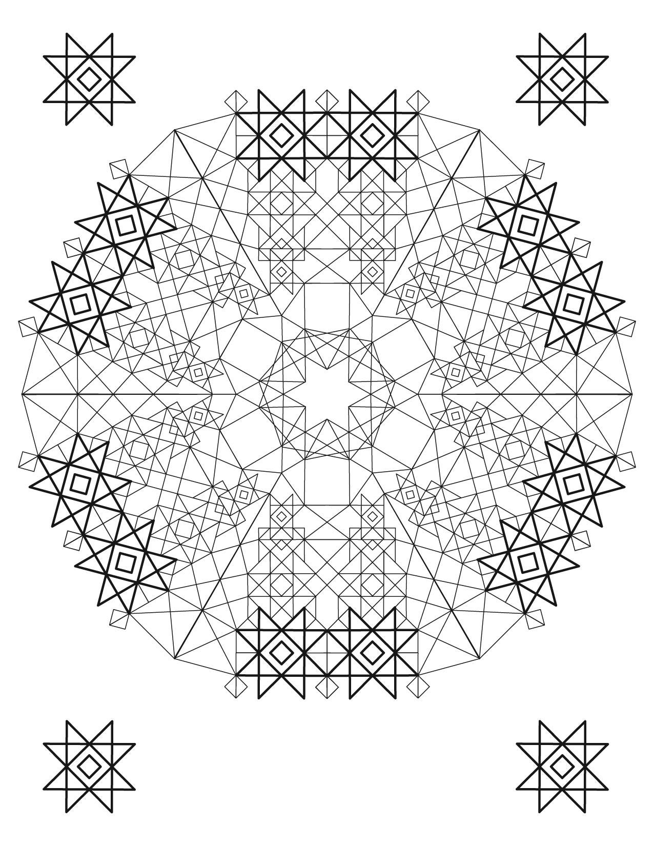 Printable Mandala Coloring Pages – Inspired by Estonian Folk Costume ...