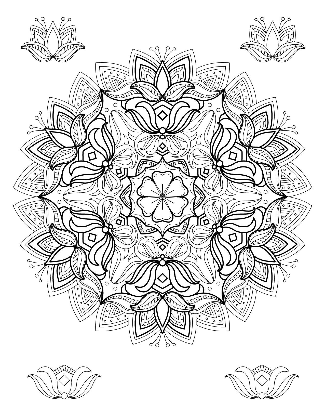 Printable Mandala Coloring Pages – Inspired by Estonian Folk Costume ...