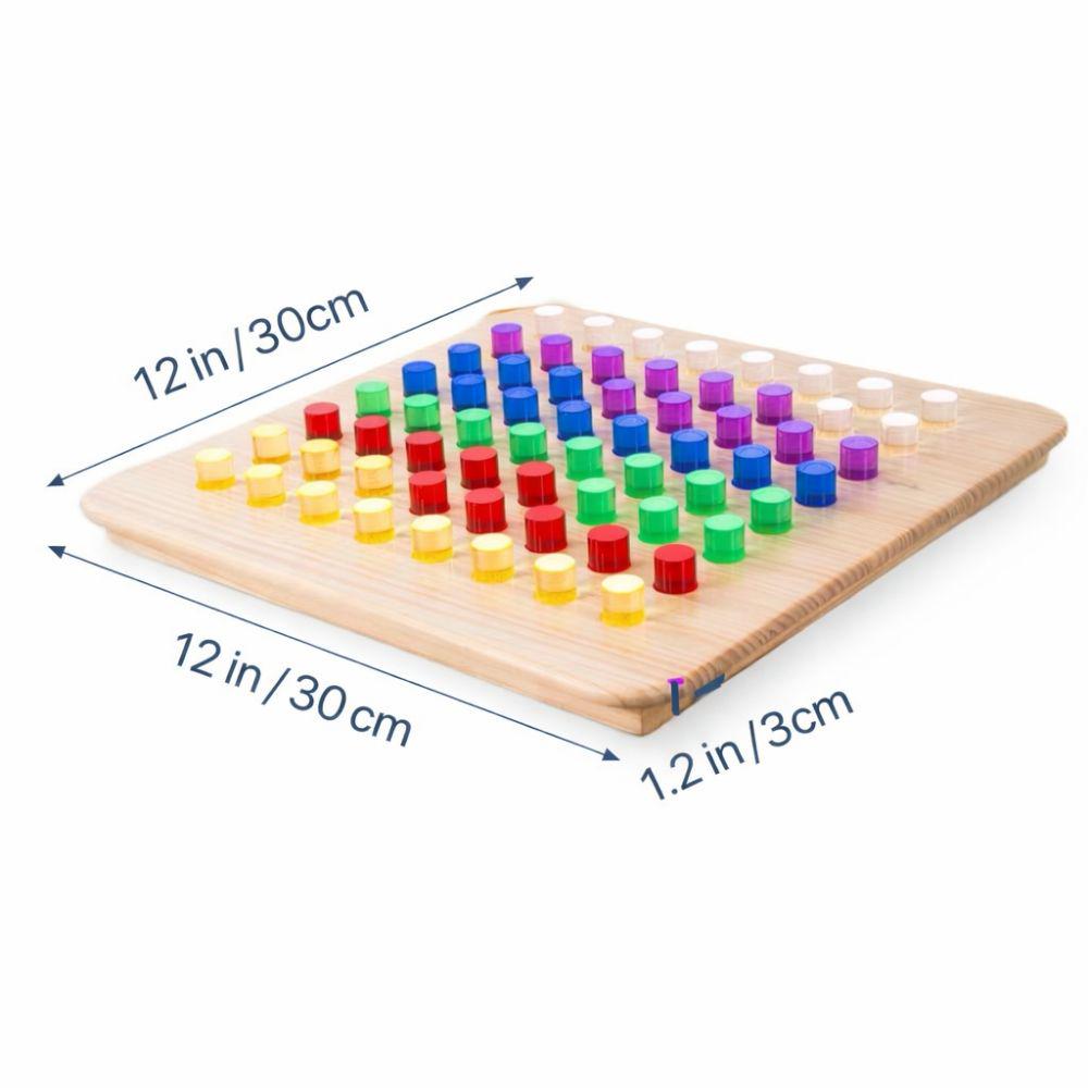 LED Peg Board Sensory Toy – Montessori Fine Motor Skills, Autism ...