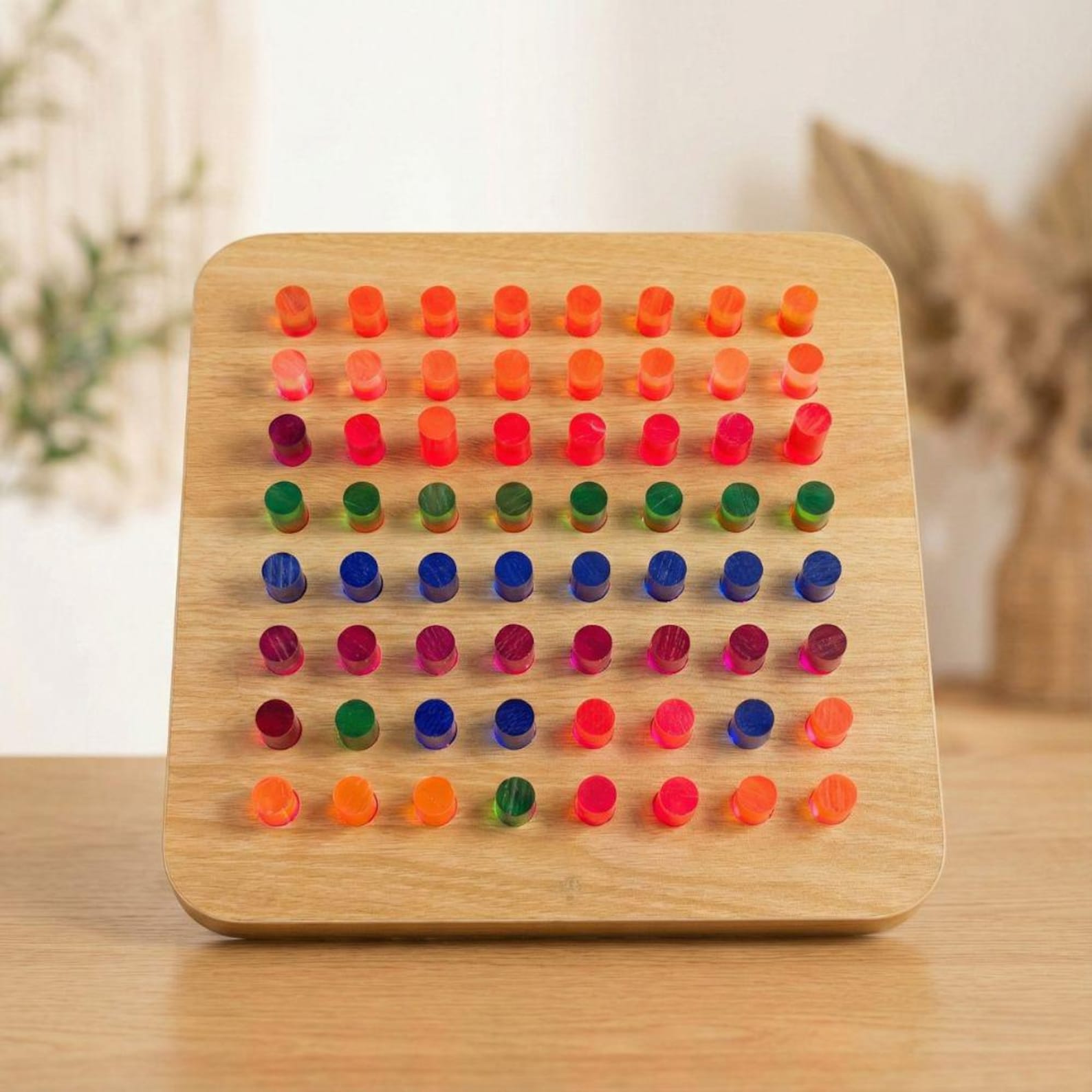 LED Peg Board Sensory Toy – Montessori Fine Motor Skills, Autism ...