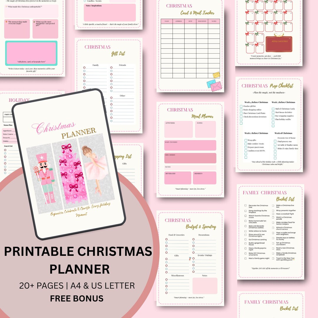 2025 Christmas Planner | Printable Holiday Organizer (PDF) - Etsy