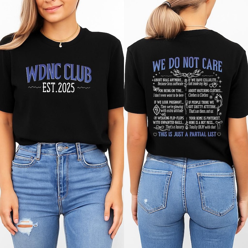 We Do Not Care Shirts - Etsy