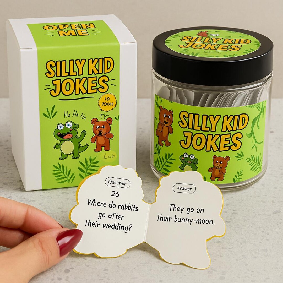 Silly Kid Jokes Jar – Family Fun Game, Stocking Stuffer - Etsy
