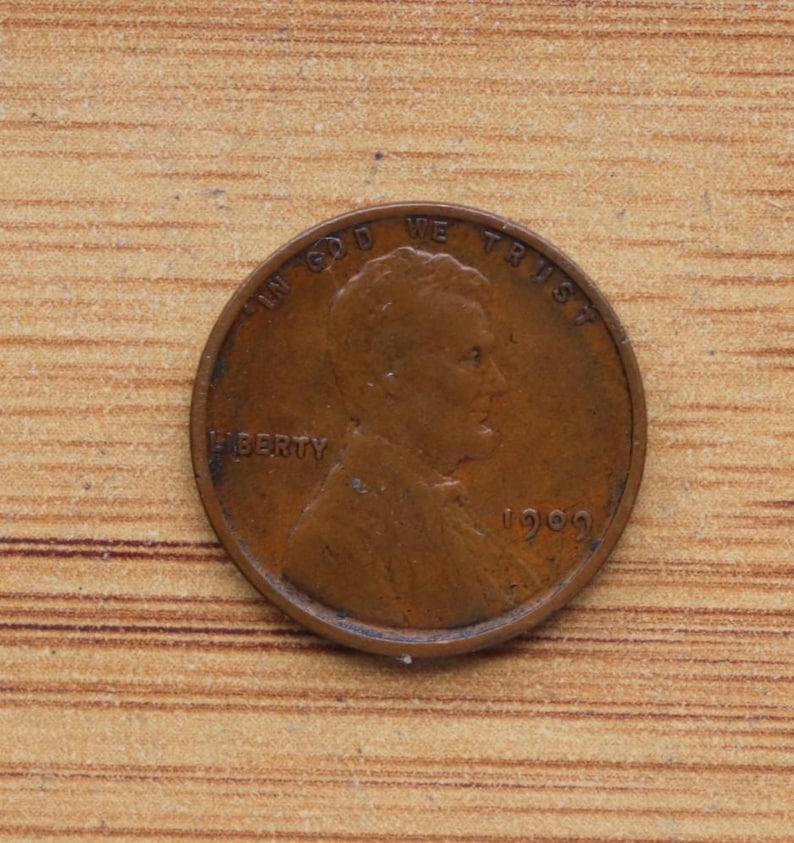 1909 V.D.B Wheat Penny - Etsy
