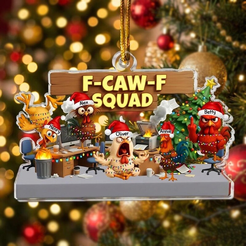 F Caw F Squad Ornament - Etsy