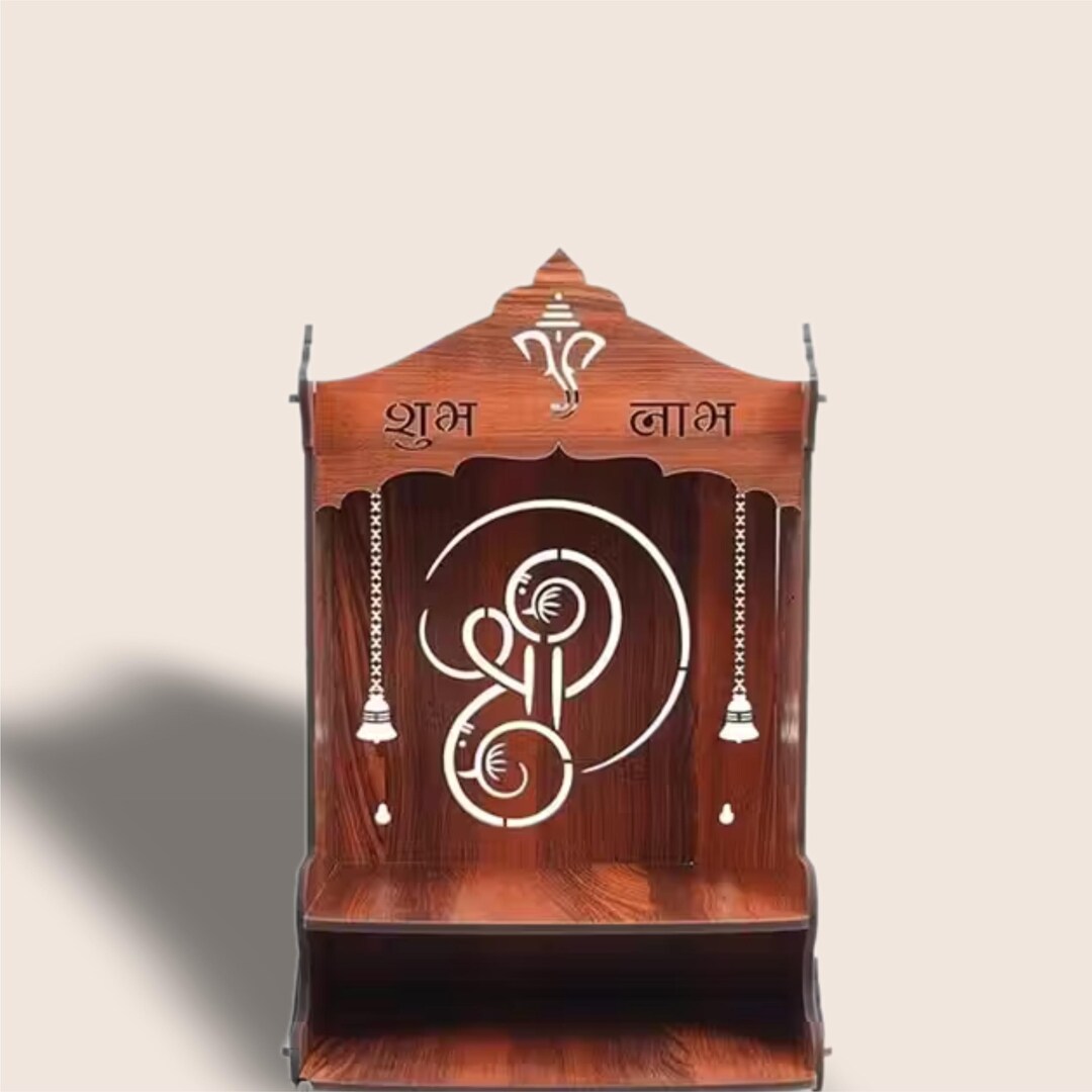 Handcrafted Wooden Pooja Mandir | Hindu Home Temple | Small Mandir for ...
