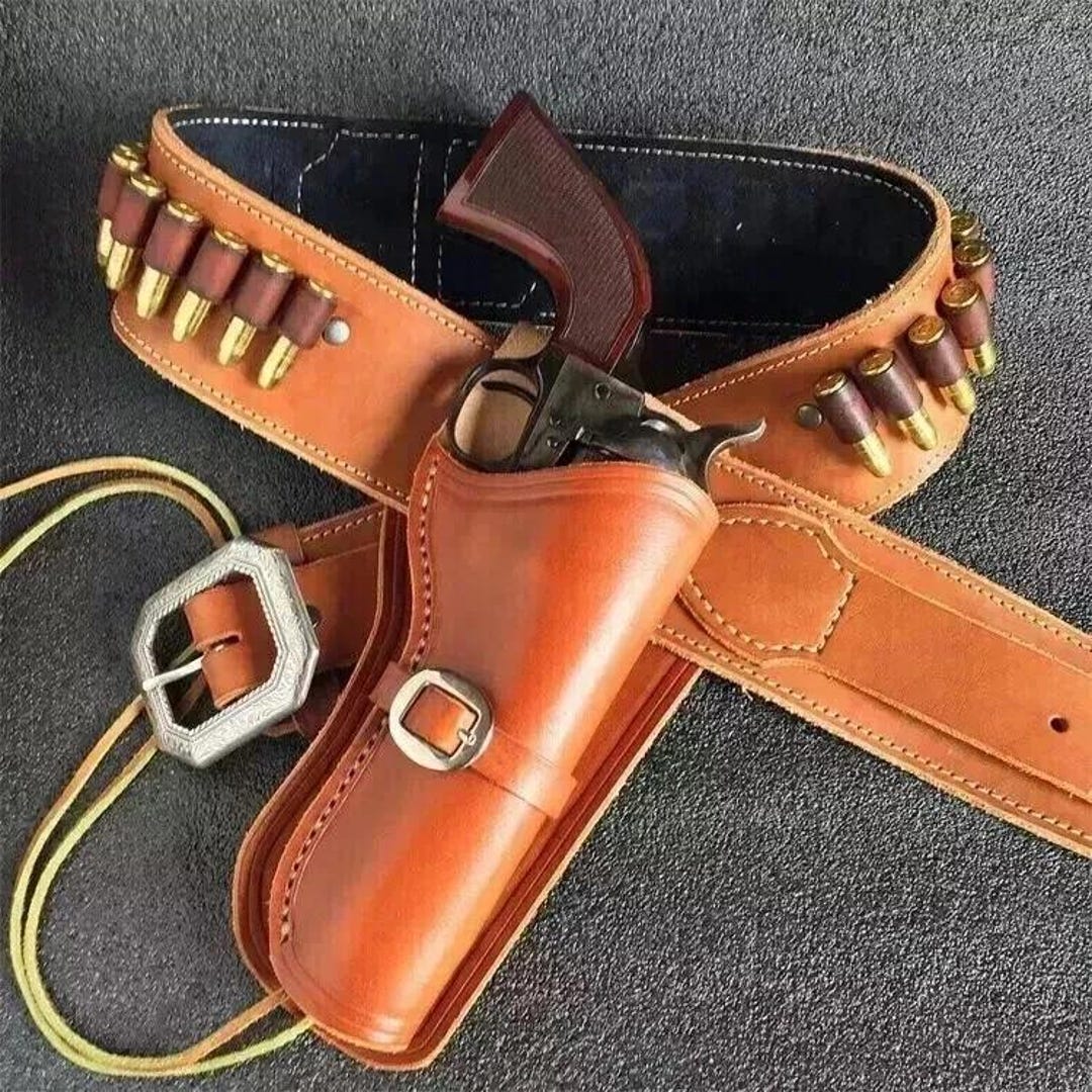Doc Holiday Cross Draw Western Holster and Cartridge Belt USA - Etsy