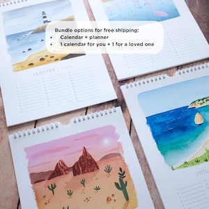 Wall Travel Calendar, Perpetual Calendar, Perpetual Birthday Calendar ...