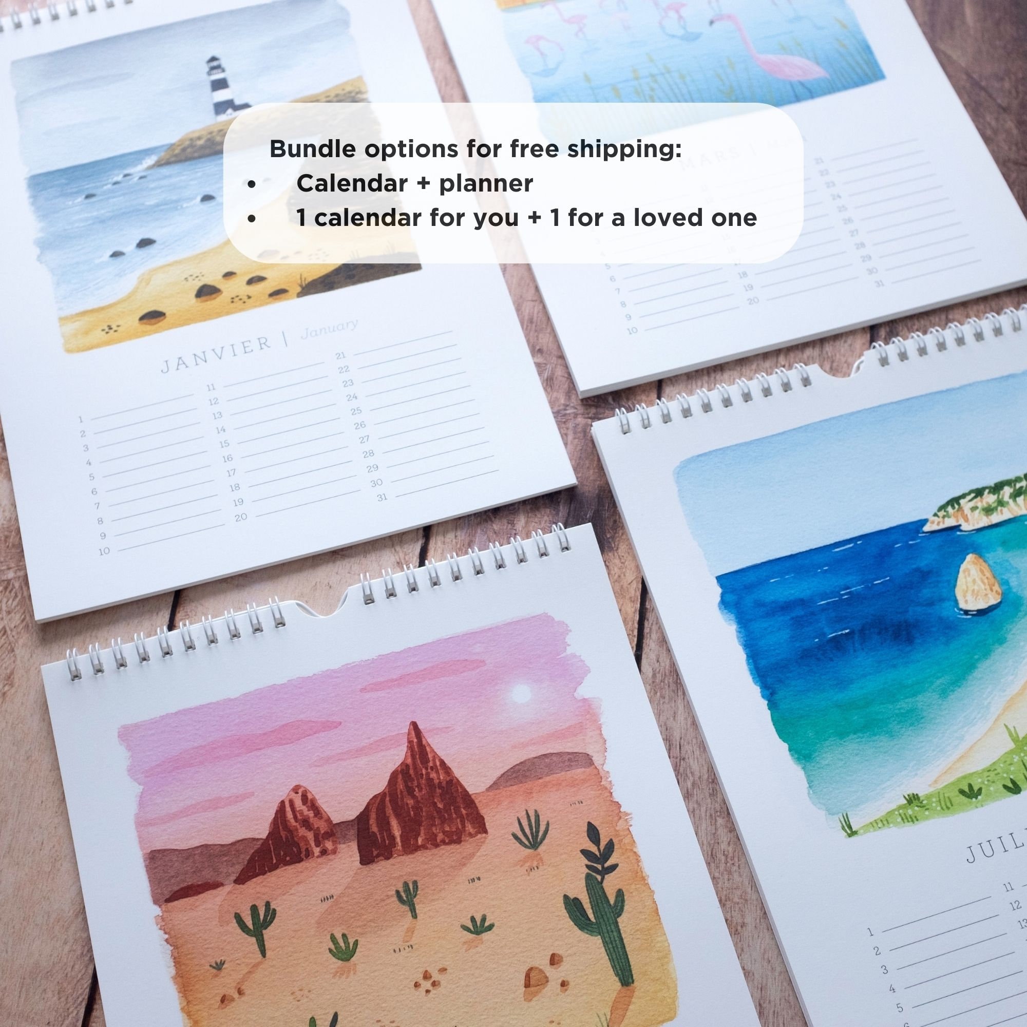 Wall Travel Calendar, Perpetual Calendar, Perpetual Birthday Calendar ...