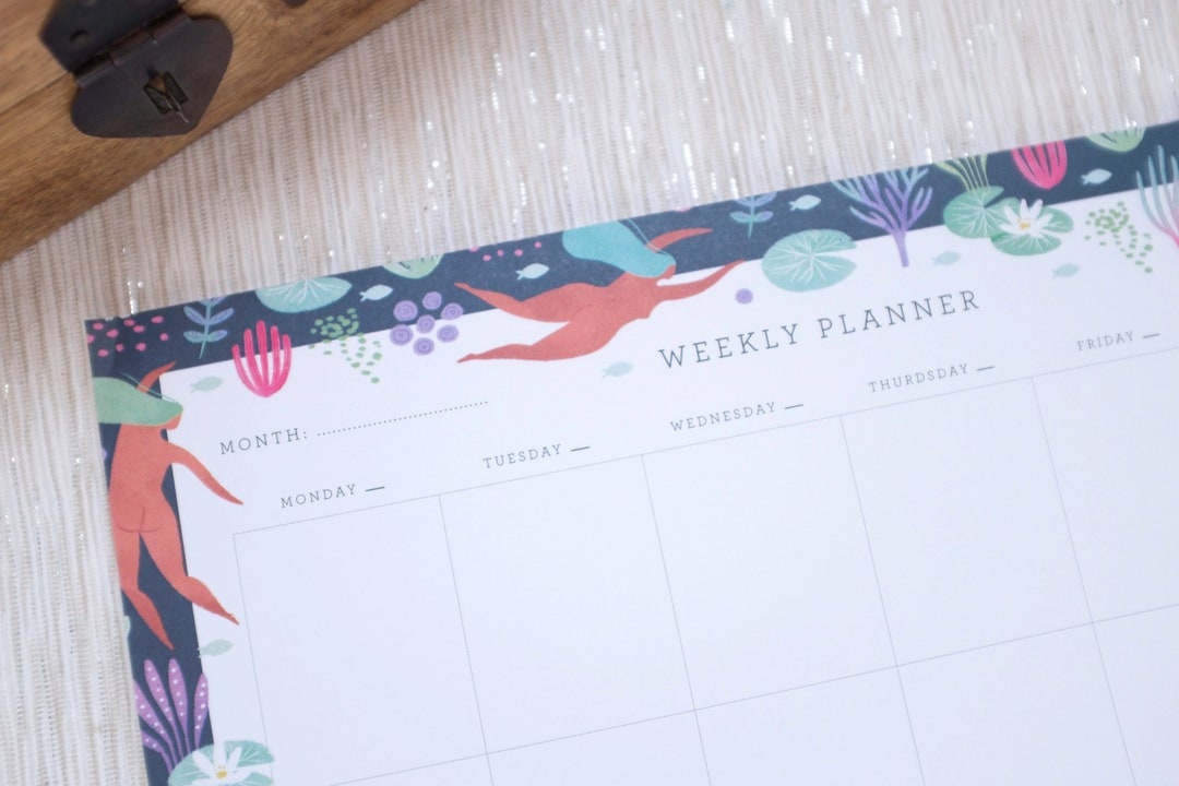 Weekly Paper Planner, A4 Desk Planner Pad, Desk Planner, Weekly to Do ...