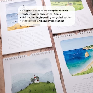 Wall Travel Calendar, Perpetual Calendar, Perpetual Birthday Calendar ...