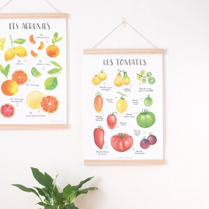 Set of 6 Kitchen Printables, Digital Food Print, Kitchen Poster Set ...