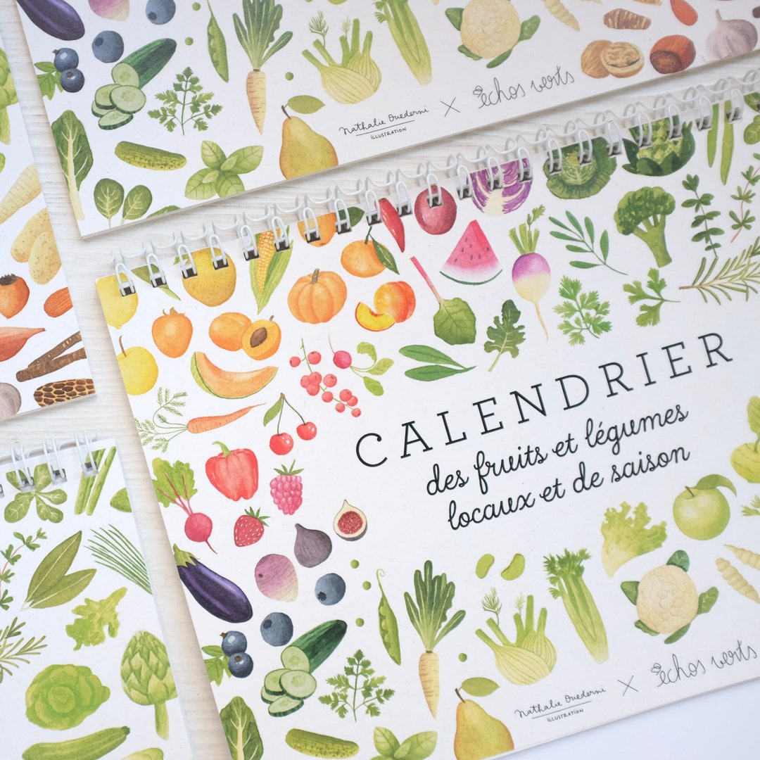 Colorful Fruits and Vegetable Calendar | Promotes Healthy Eating for ...