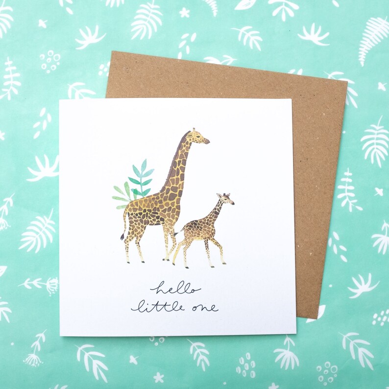 New Parents Card Cute Birth Card New Mom Card Cute Animal - Etsy