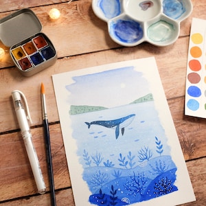 Watercolor Kit, DIY Painting Kit, Watercolor Paint Kit, Artist Kit ...