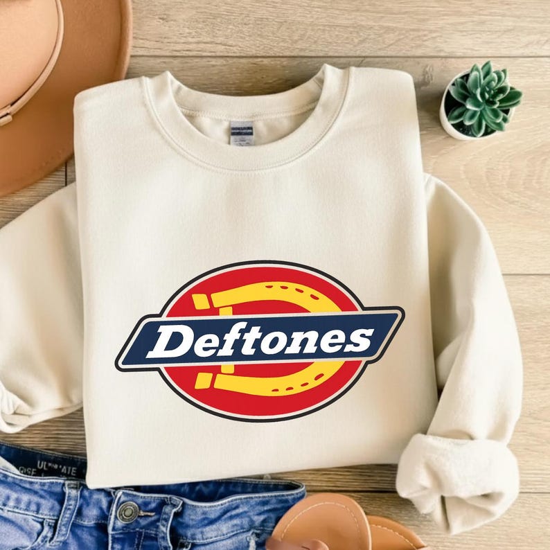 Deftones Horseshoe Logo PNG | Vintage Band Tee | Retro Rock Streetwear ...