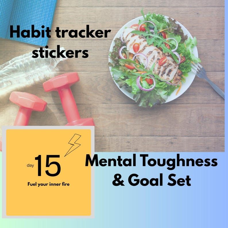 75 Hard Inspired Motivational Sticker Pack – Printable Daily Discipline ...