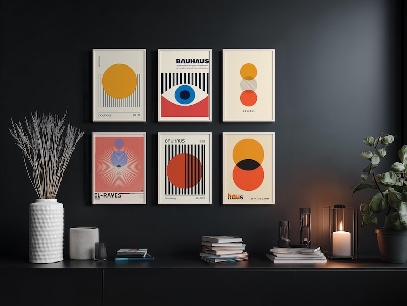 6 Frame Mockup PSD: Multiple Gallery Wall Poster Display - Etsy
