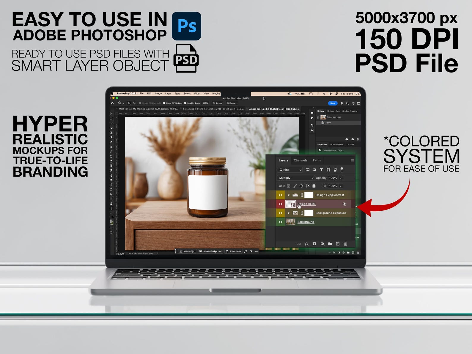 9oz Lumient Printify Candle Mockup PSD: Smart Object Digital Download ...