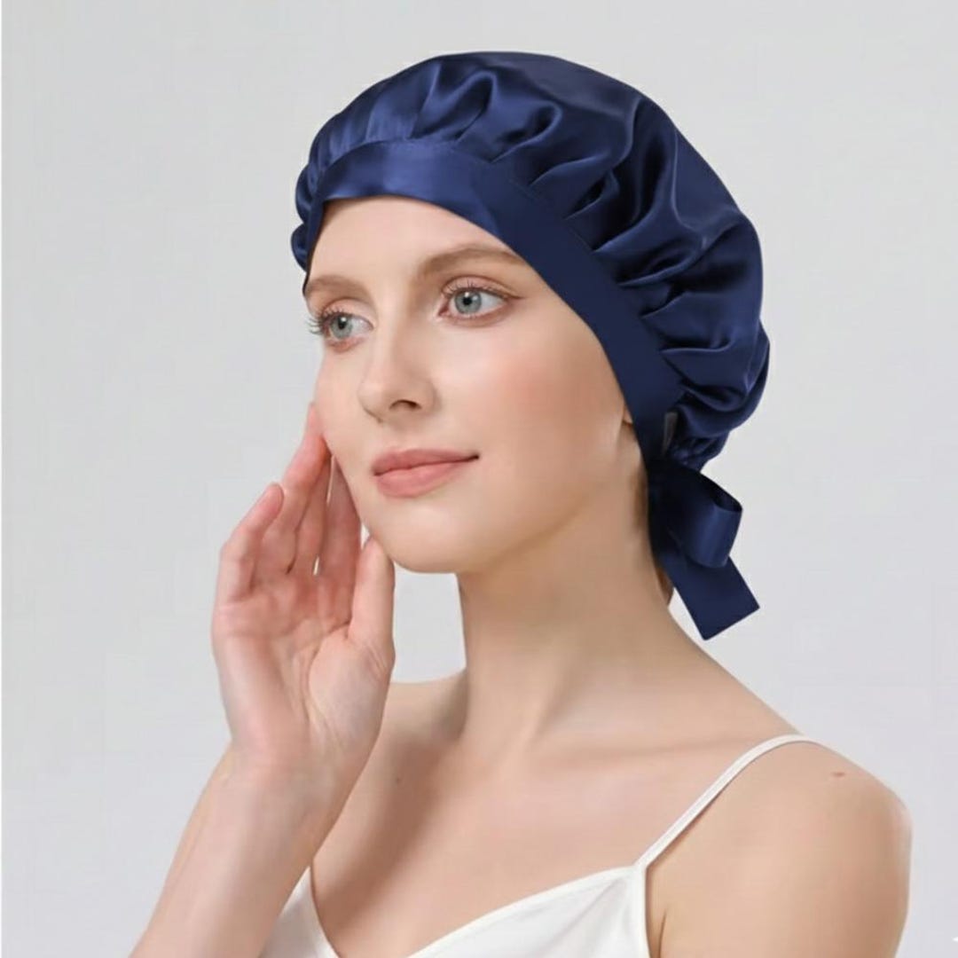 100% Mulberry Silk Hair Care Cap – Soft Satin Night Sleep Hat, Prevents ...