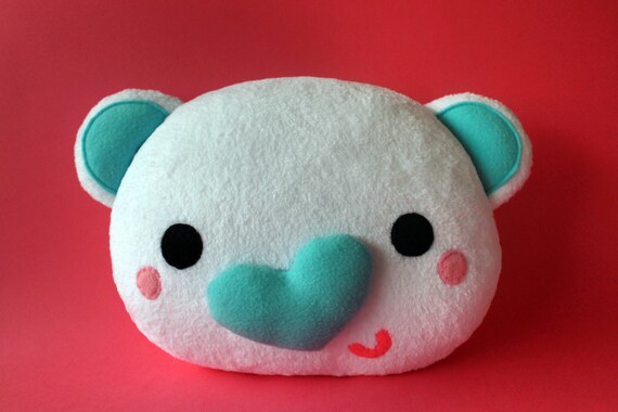 BRUNO the Polar Bear Soft Plush Pillow Made to Order | Etsy