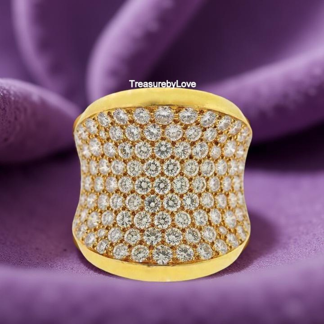 Classic Micro Concave Pave Set Half Eternity Band, 1.80 Mm Round ...
