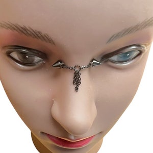 Nasallang, High Nostril Jewelry, Bridge Piercing Jewelry, Eyebrow Bar ...