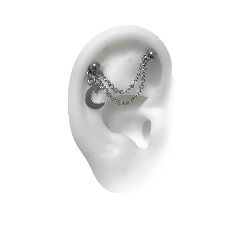 Faux Industrial Piercings - Etsy