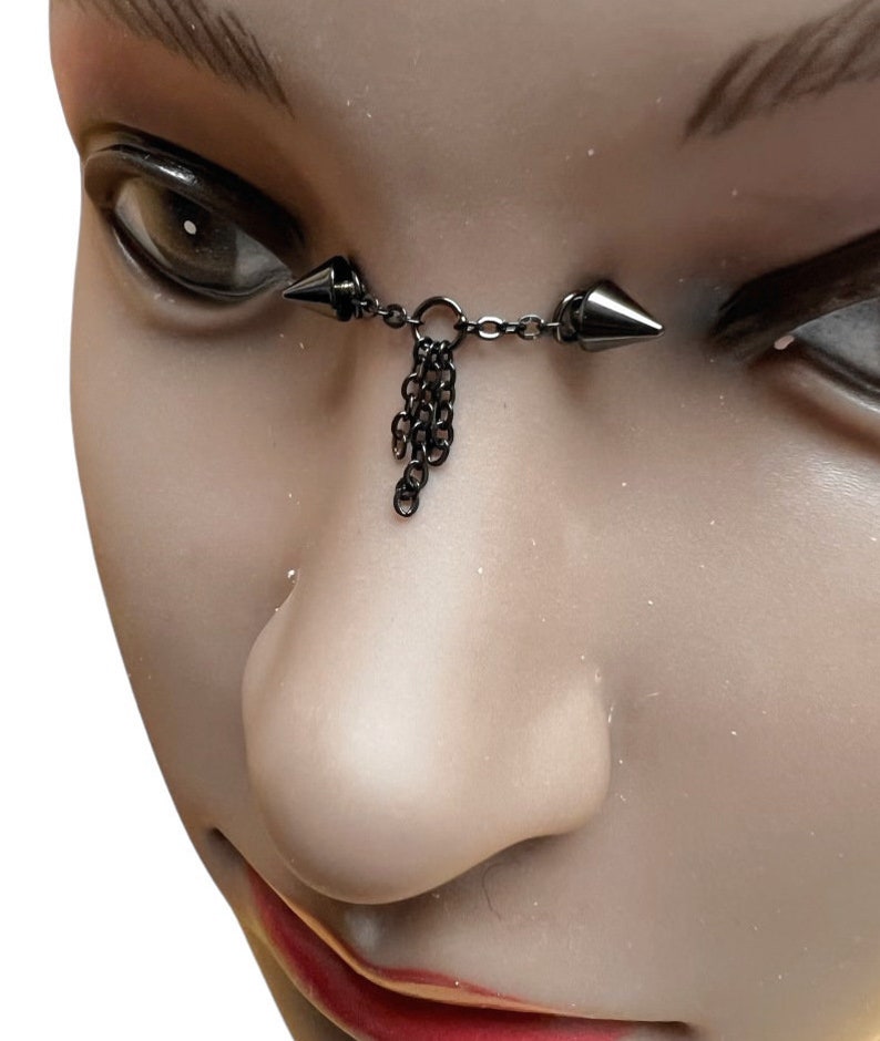 Nasallang High Nostril Jewelry Bridge Piercing Jewelry - Etsy