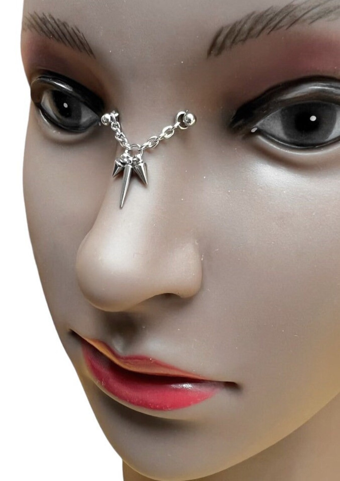 Spike Nasallang Piercing: High Nostril & Bridge Jewelry With Spikes ...