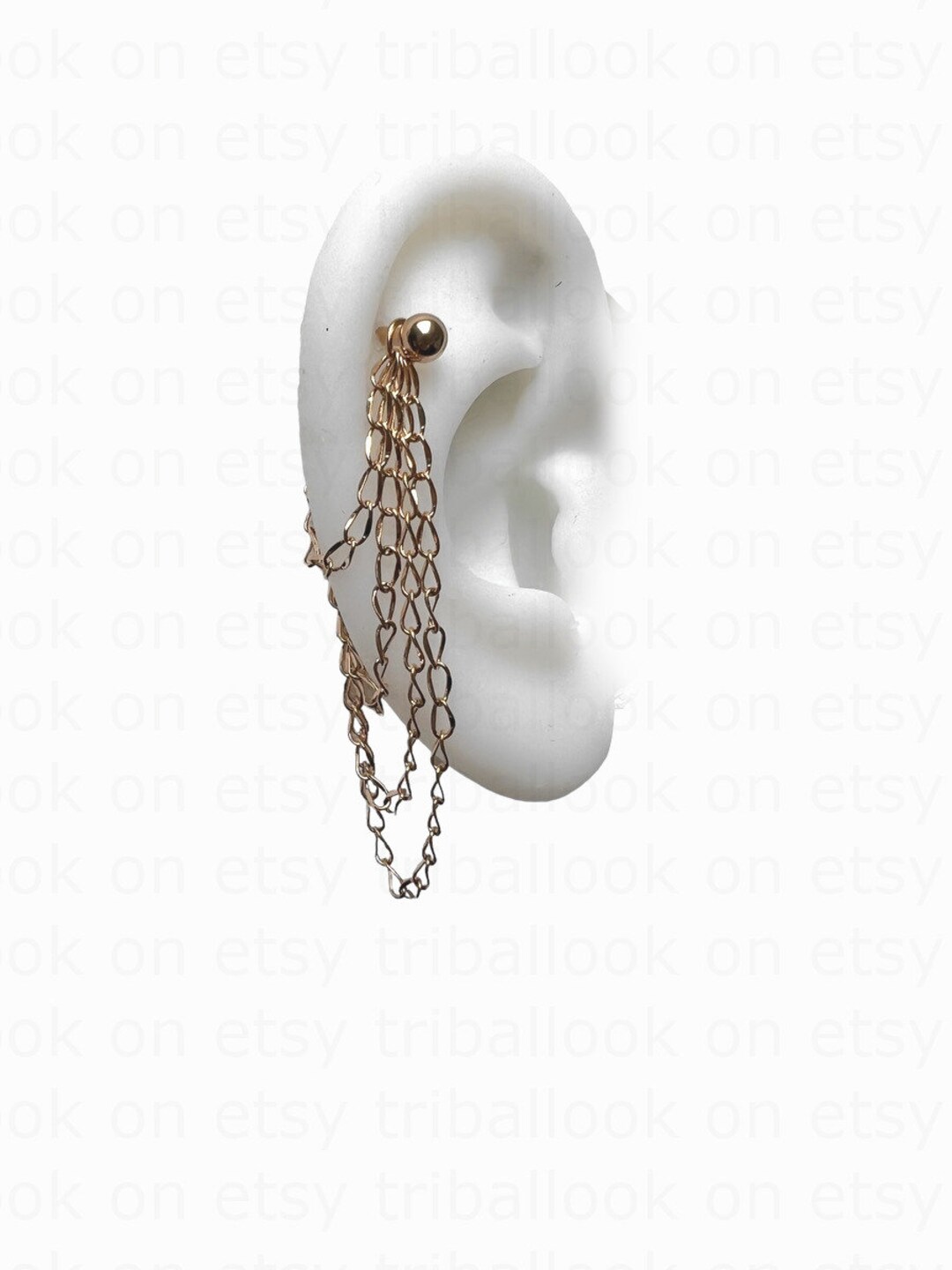 Helix Chains, Helix Piercing Jewelry With Chains, Rose Gold ( Jf ) - Etsy